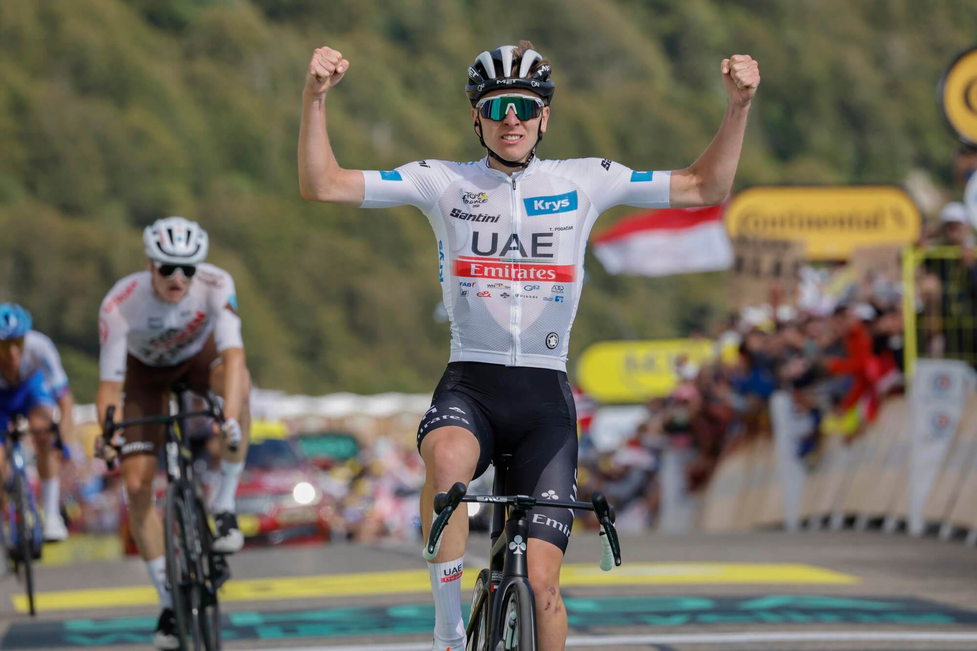 Pogacar neemt revanche na ineenstorting op Col de la Loze: 'Ik voelde ...